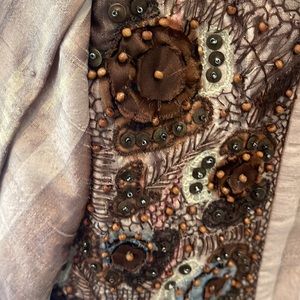 Petrou | Jackets & Coats | Petrou Raw Silk With Embroidery Patches ...